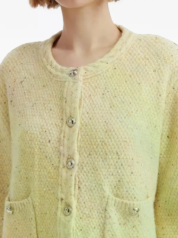 B+AB Sequin-embellished Flecked Cardigan