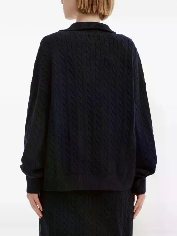 B+AB Cable-knit Embroidered Skirt Set