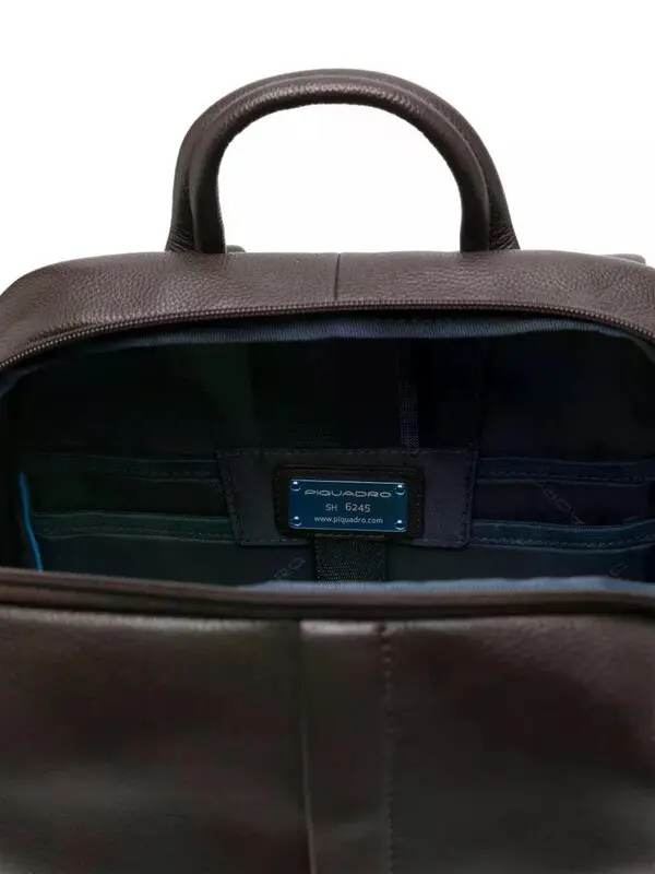 PIQUADRO Russel Grained-leather Backpack