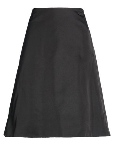 Alexander McQueen Midi Skirt Size Polyester, Silk - Black
