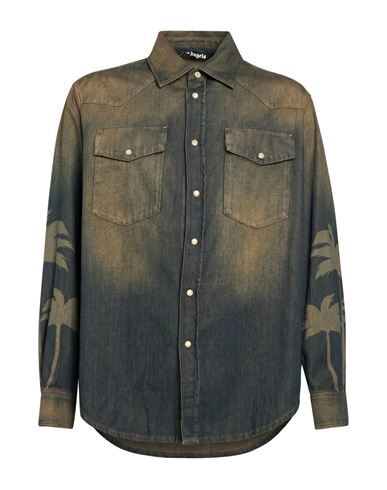 Palm Angels Denim Shirt Size Cotton