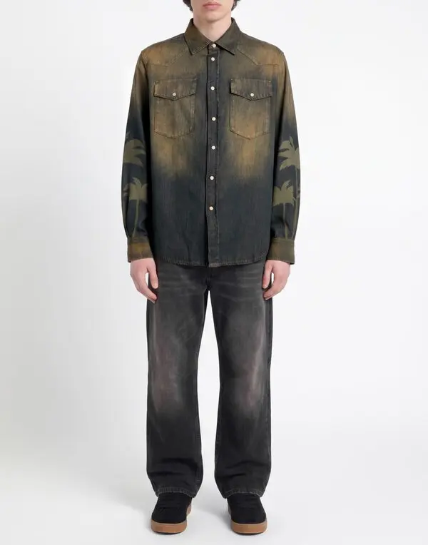 Palm Angels Denim Shirt Size Cotton