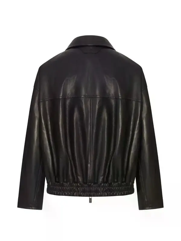 SALVATORE SANTORO Pocket-detail Leather Jacket
