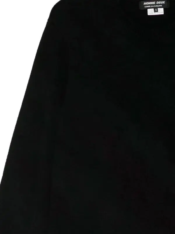 Comme Des Garçons Asymmetric-hem Long-sleeve Sweater