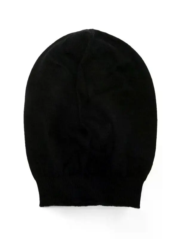 Rick Owens Fine-knit Beanie Hat - Black