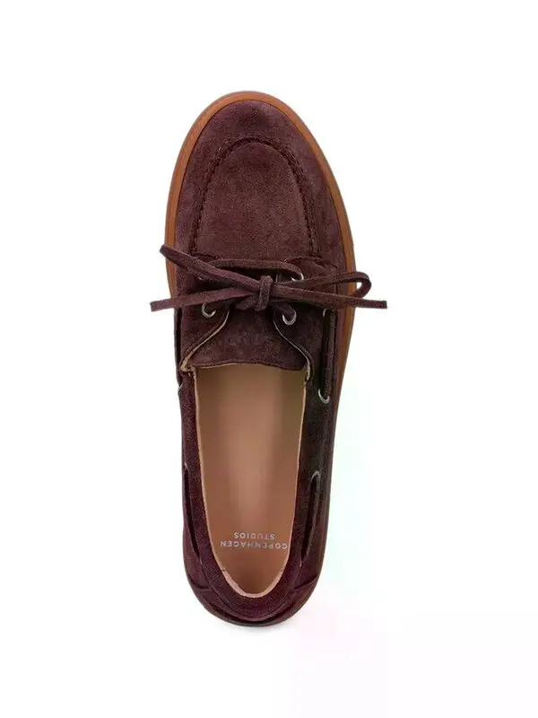 SUMMERY COPENHAGEN Lace-up Suede Loafers