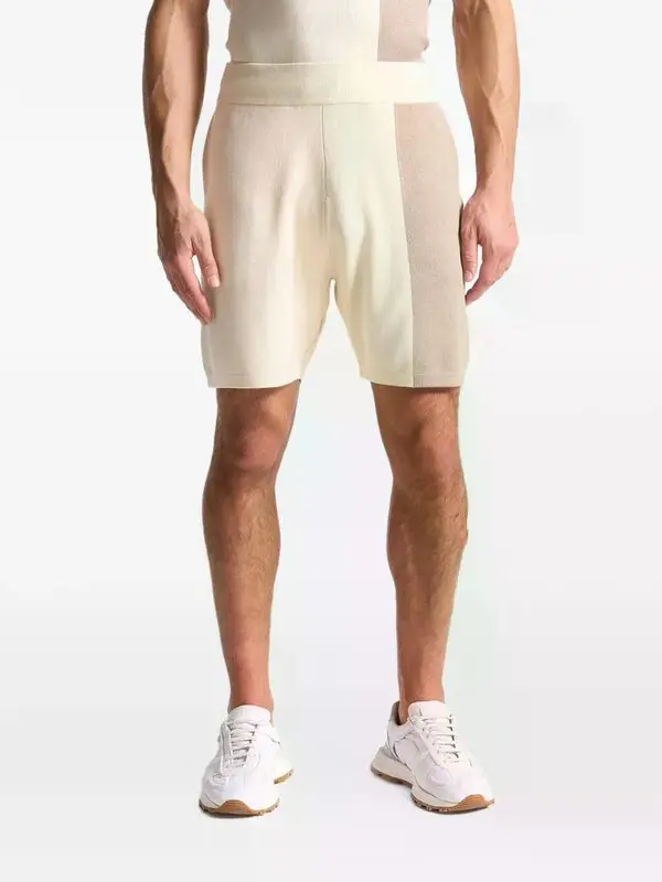 Manière De Voir Colour Block Knit Shorts
