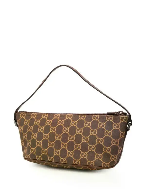 Gucci 2000-2015 Gg Canvas Boat Shoulder Bag - Brown