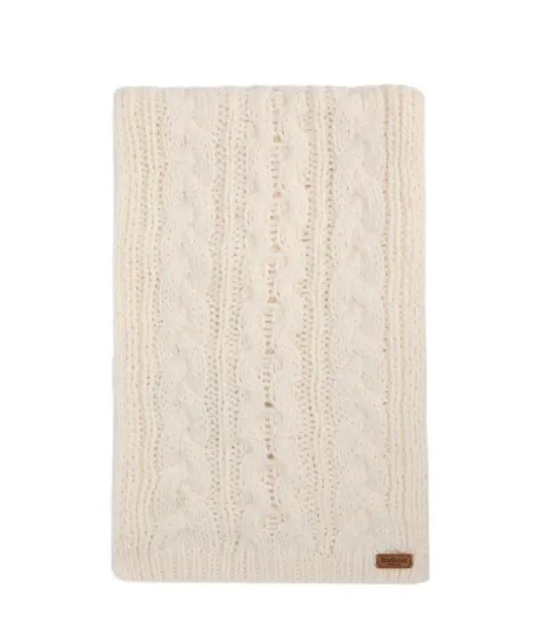 Barbour Cable-knit Scarf And Beanie Hat Set