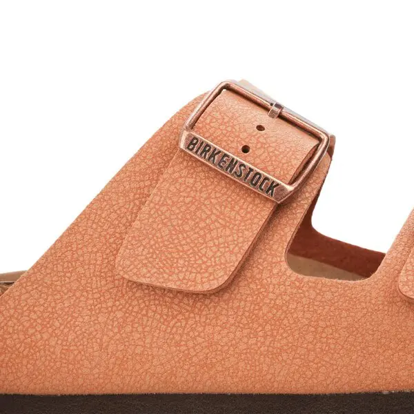 BIRKENSTOCK Orange Two-strap Cork Slide Sandals