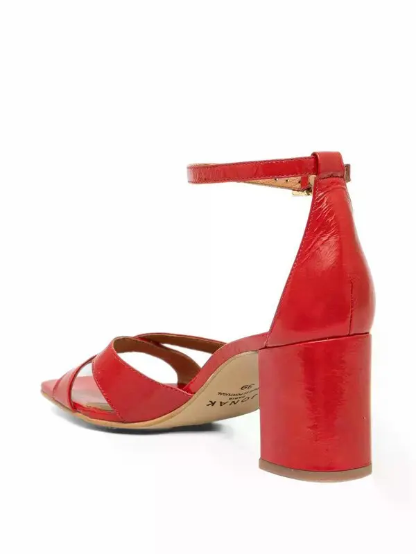 JONAK PARIS Criss-cross Ankle-strap Heel Sandals