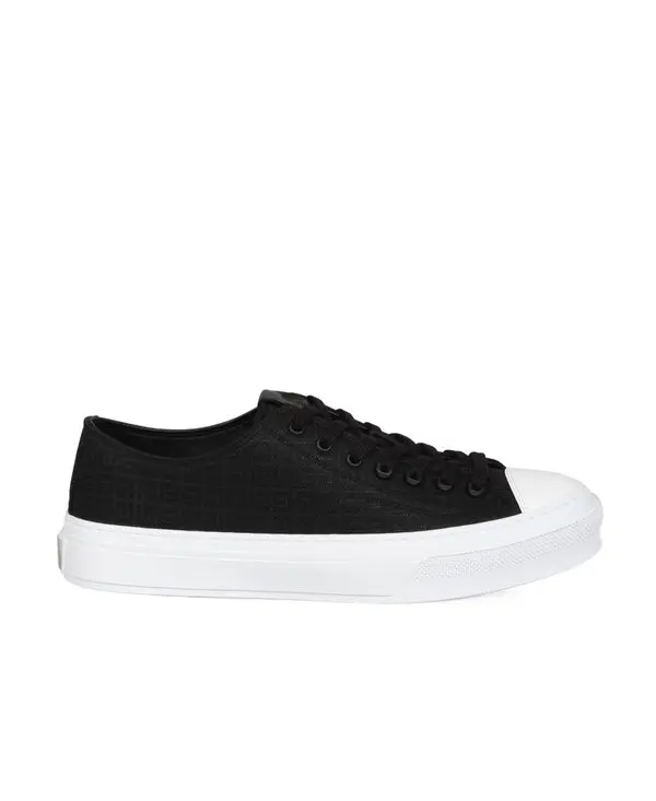 Givenchy City Low Lace-up Sneakers - Black