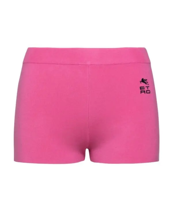 Etro Logo Print Fitted Shorts