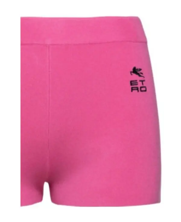 Etro Logo Print Fitted Shorts