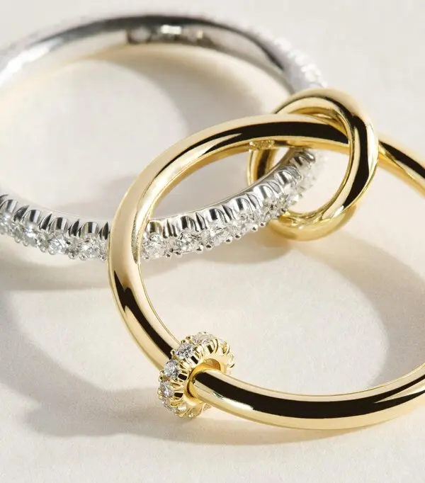 SPINELLI KILCOLLIN Sterling Yellow Gold And Diamond Virgo Ring