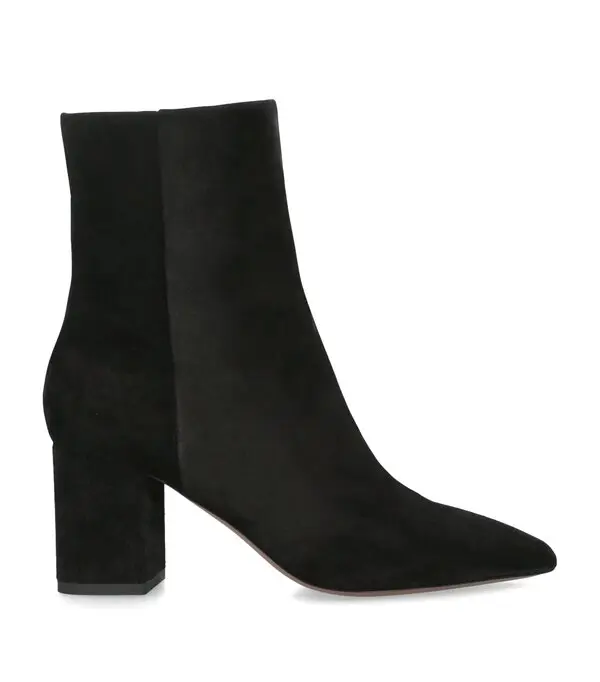Paris Texas Suede Anja Ankle Boots 70 - Black