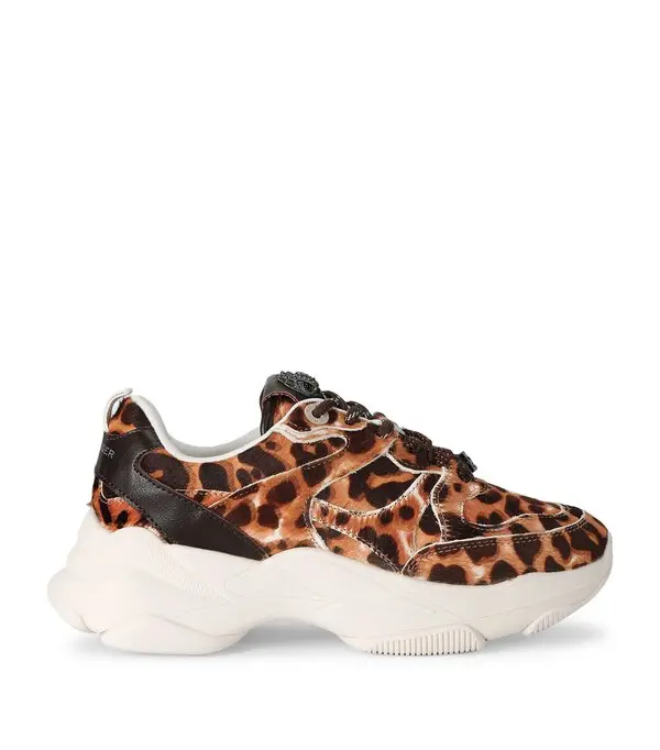 Kurt Geiger Calf Hair Leopard Starlight Runner Sneakers