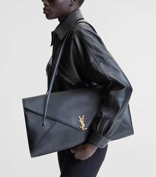 Saint Laurent Large Leather Simone Shoulder Bag