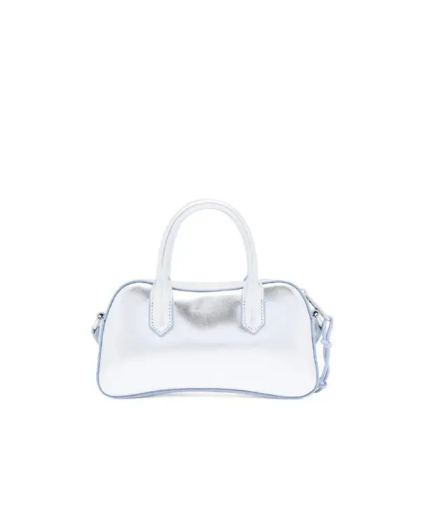 Emporio Armani Shiny Handbag With A Tartan Effect And A Detachable Strap