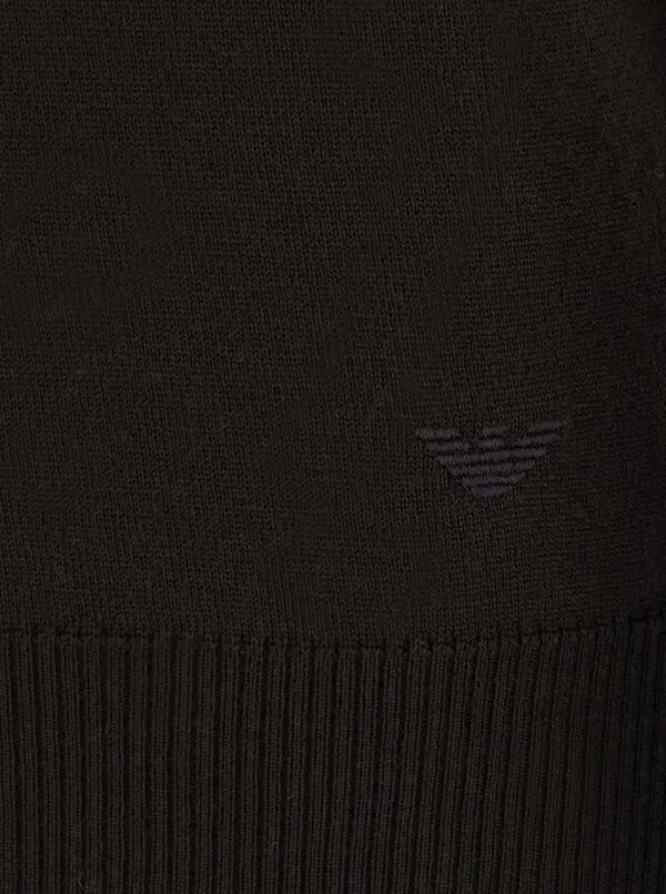 Emporio Armani Buttoned Polo Knitted Top