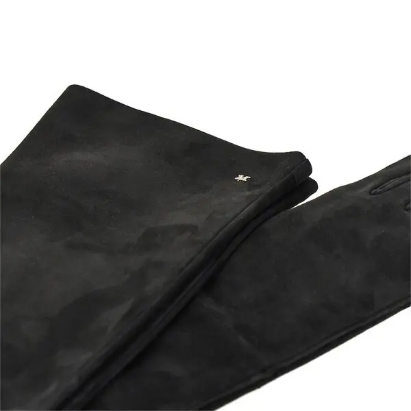 Max Mara Suede Leather Long Gloves