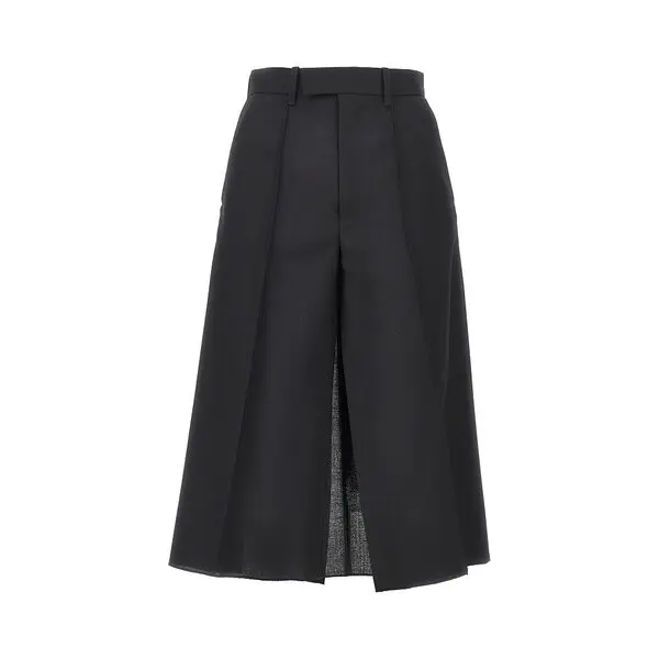 Phoebe Philo Light Wool Short-skirt - Black