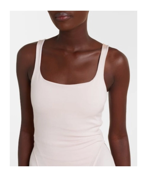 Alaïa Knitted Jersey Midi Dress