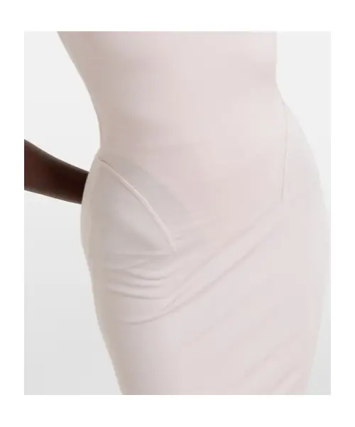 Alaïa Knitted Jersey Midi Dress