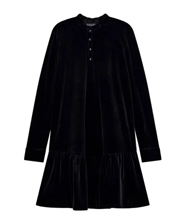 Emporio Armani Stretch Chenille Dress - Black