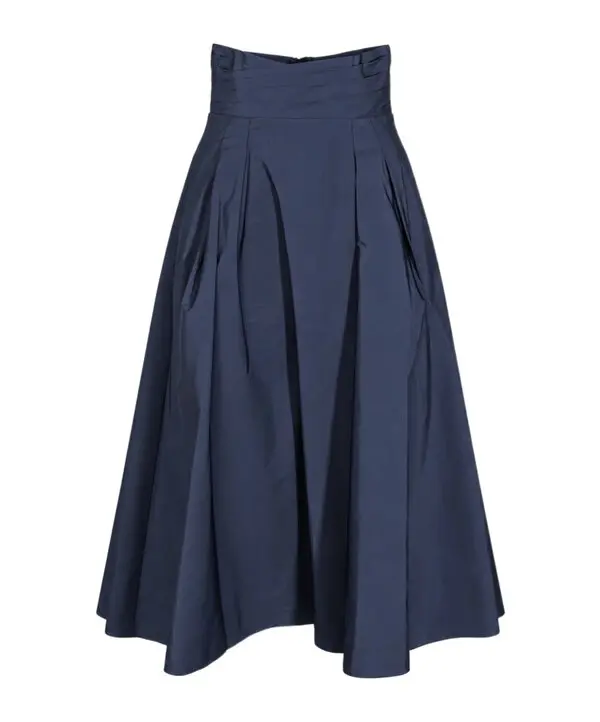 Elisabetta Franchi High-waist Pleated Skirt - Blue