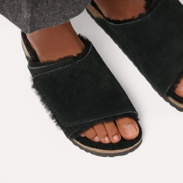 BIRKENSTOCK Solana Shearling Slide Sandals
