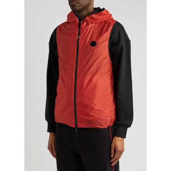 Moncler Water-repellent Lightweight Vest - Red