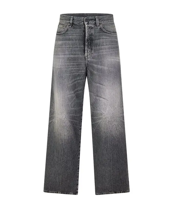 Acne Studios Distressed Wide-leg Jeans - Gray