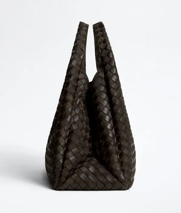 Bottega Veneta Large Campana Shoulder Bag - Espresso