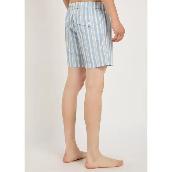 Moncler Vertical-striped Beach Shorts