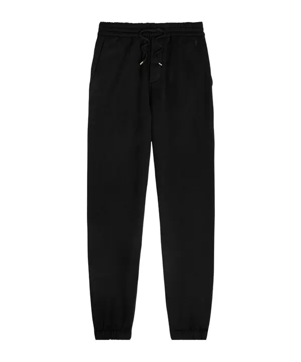 Saint Laurent Simple Cotton Sportswear Pants - Black