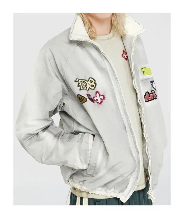 DIESEL® Windbreaker With Trompe Loeil Patches