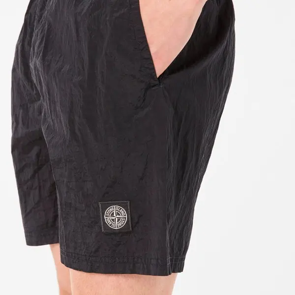 Stone Island Elastic Waist Casual Swim Shorts - No