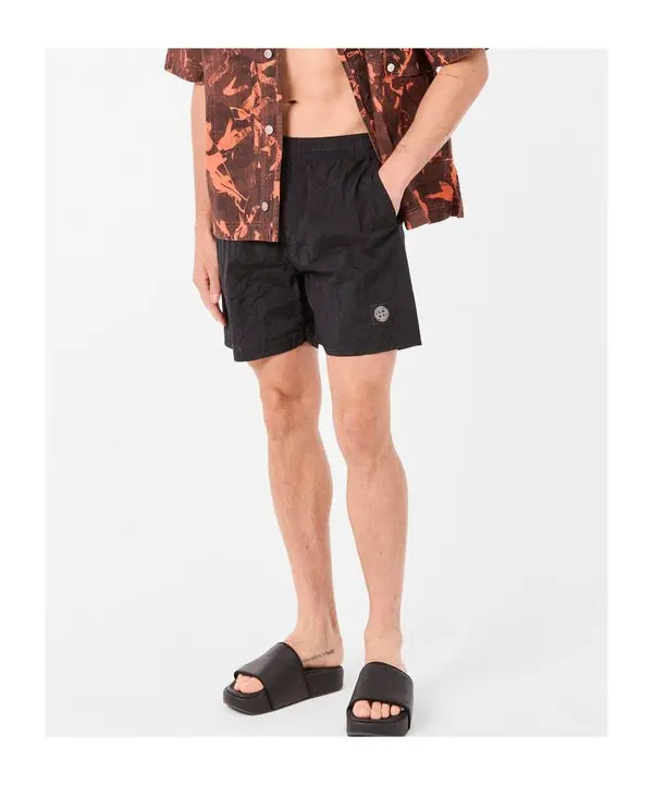 Stone Island Elastic Waist Casual Swim Shorts - No
