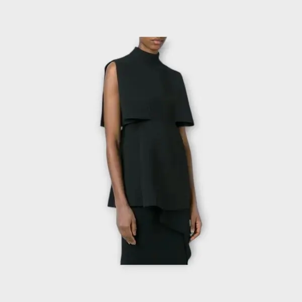 Valentino Garavani Mock Neck Flared Top