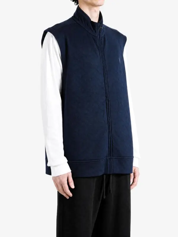 Polo Ralph Lauren Quilted Knit Vest With Full Zipper