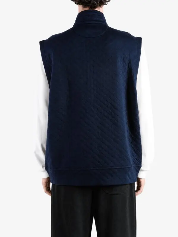 Polo Ralph Lauren Quilted Knit Vest With Full Zipper