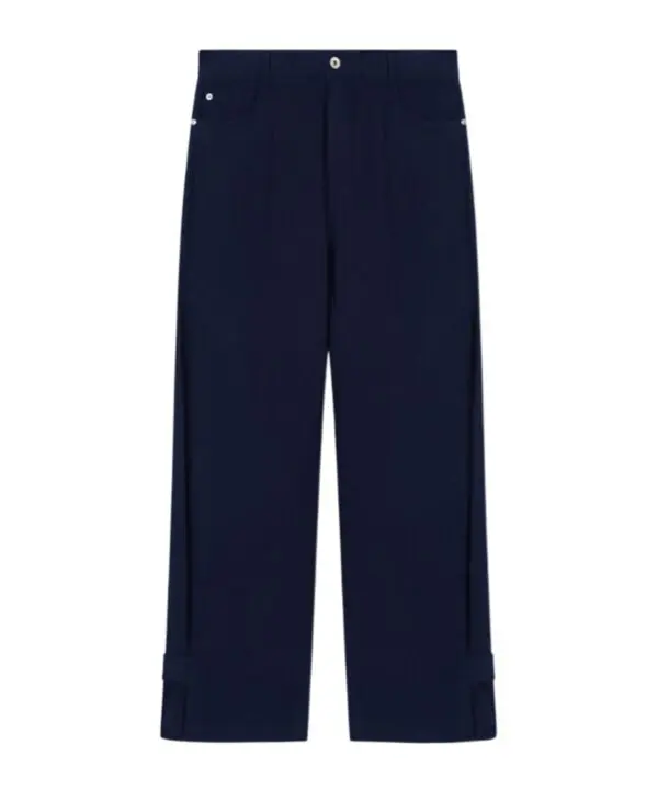 Emporio Armani J4e Relaxed-fit Linen Trousers - Blue
