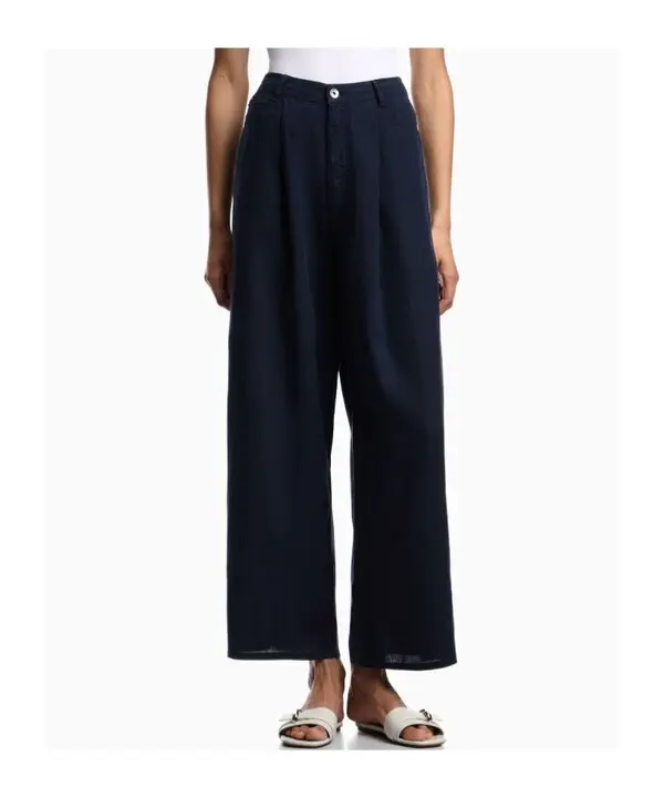 Emporio Armani J4e Relaxed-fit Linen Trousers