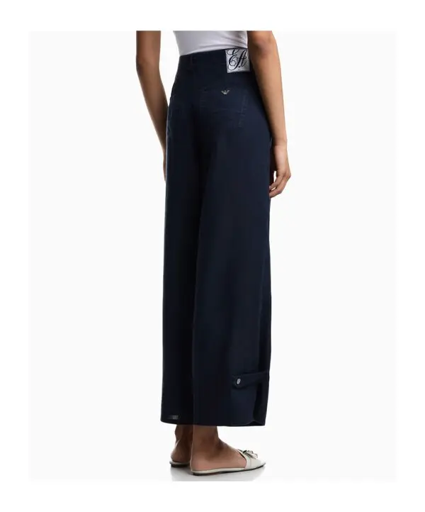 Emporio Armani J4e Relaxed-fit Linen Trousers