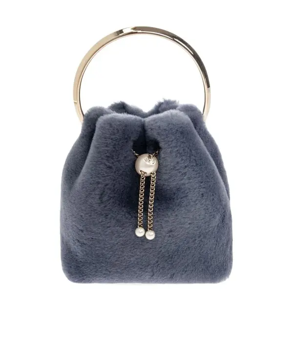 JIMMY CHOO Bon Bon Drawstring Tote Bag - Blue