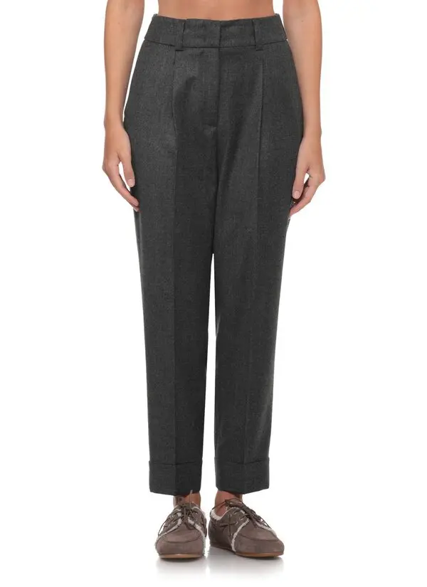 Peserico Cuffed Straight-leg Pants