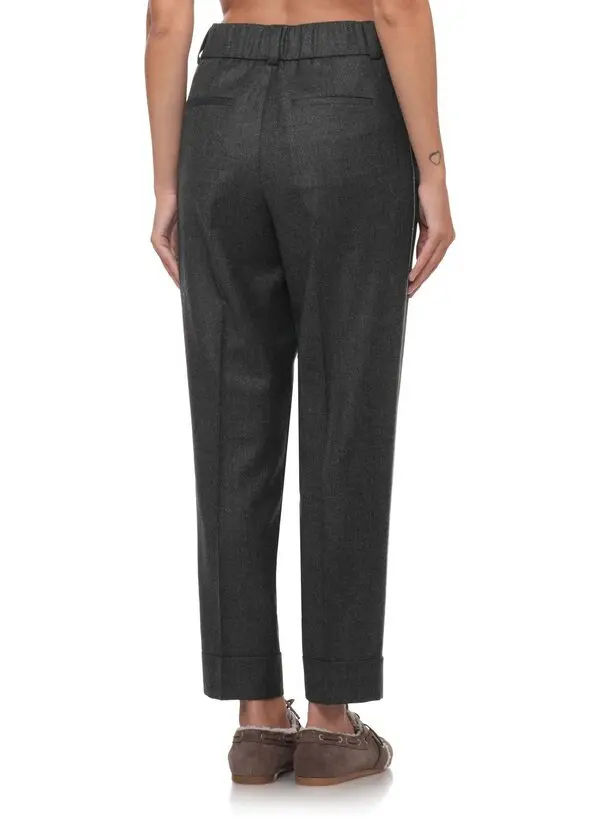 Peserico Cuffed Straight-leg Pants