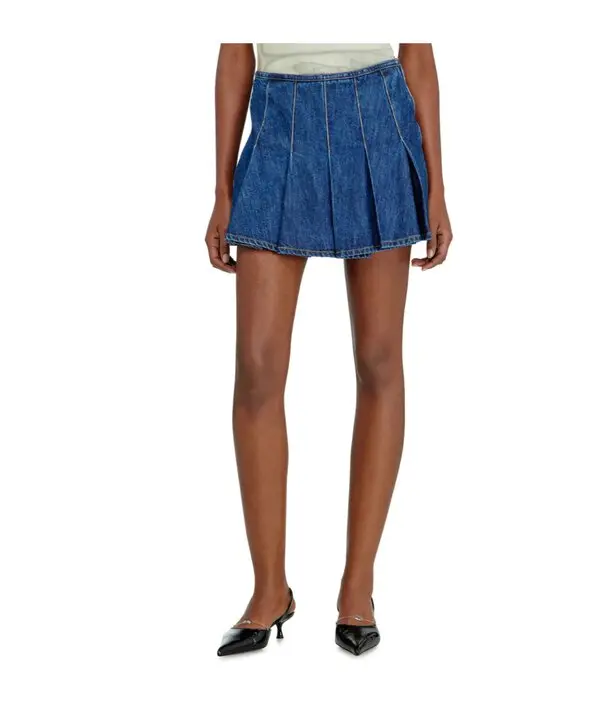 DIESEL® Denim Skort With Pleated Front