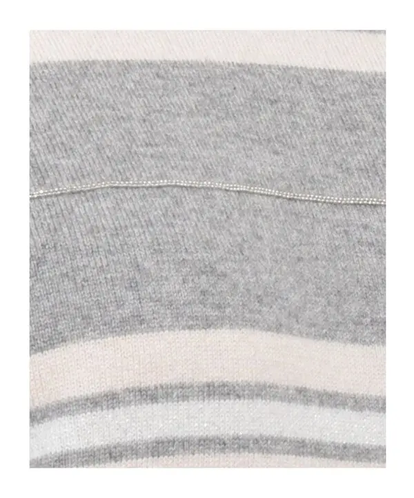 Peserico Striped Crew-neck Knitted Sweater
